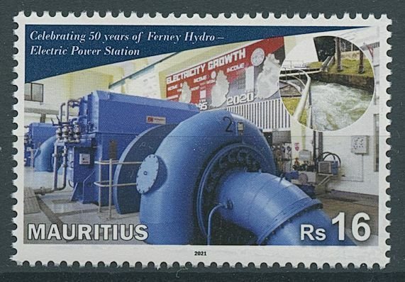 Mauritius 2021 MNH Stamps Ferney Hydro Electric Power Station 50 Years ...