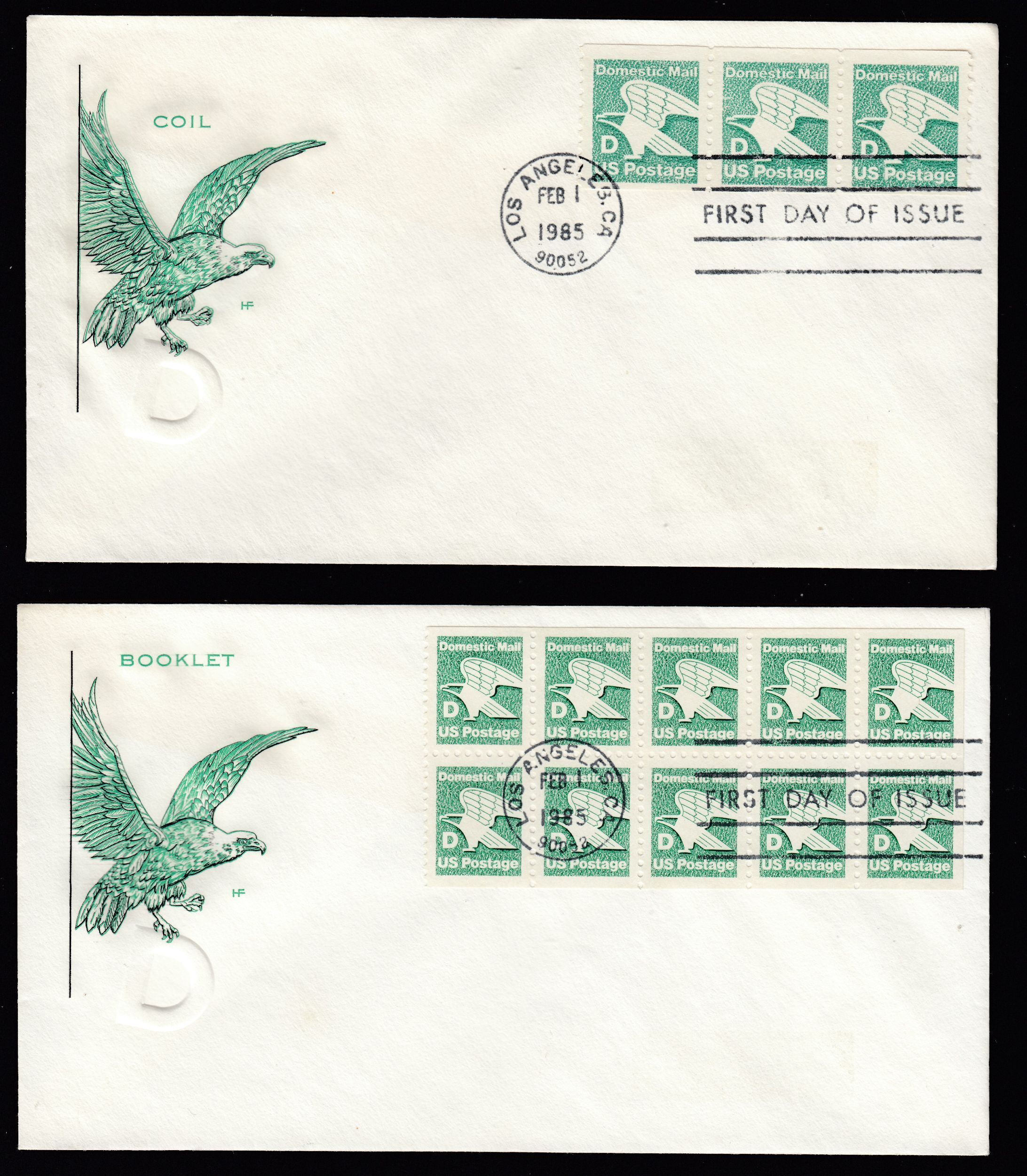 USA 3 FDCs #2112 D Strip of 3 w/ Plate #, 2113a, 2279 E Stamp - House ...