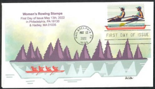 5696 - FDC-58c Women’s Rowing– Women Wearing Blue Shirts | United ...