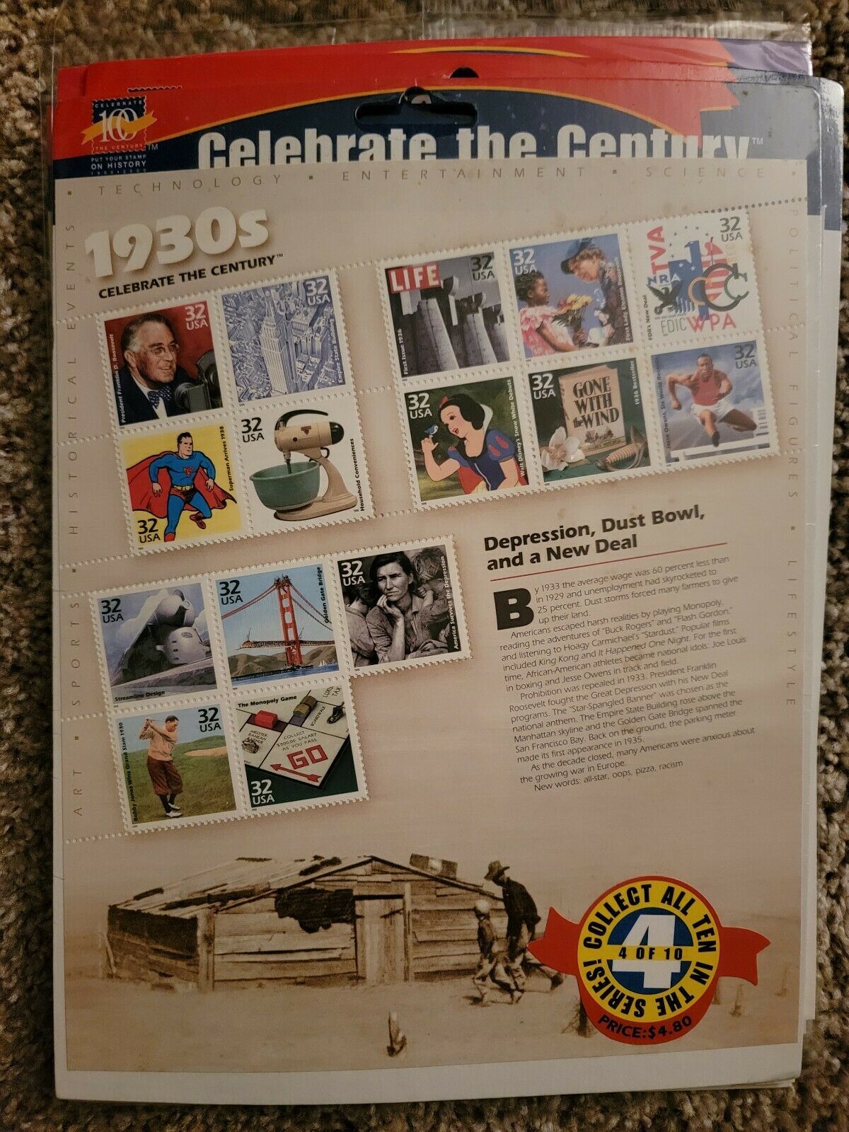 Scott #3182-3191 CELEBRATE THE CENTURY (10 Sheet Set) of Stamps ...