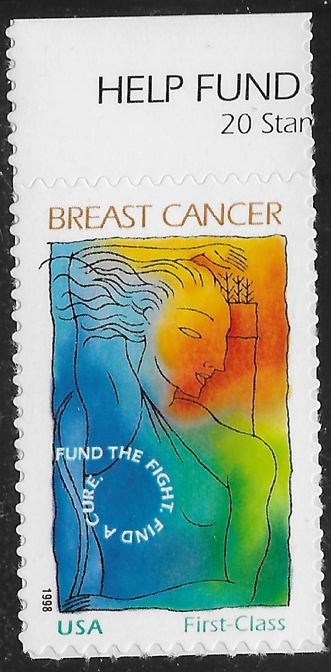 US #B1 32c + 8c Breast Cancer Awareness ~ MNH | United States, Semi ...
