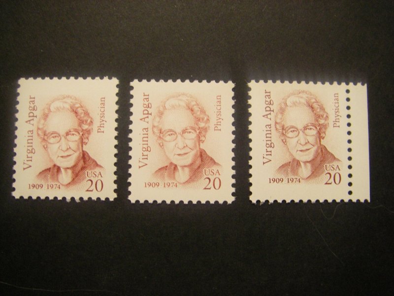 Scott 2179, 2179a, 2179b, 20c Virginia Apgar, MNH Great Americans ...