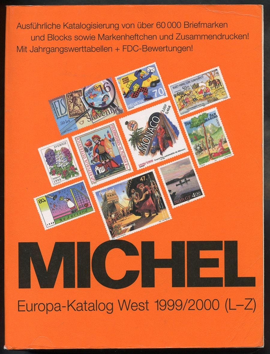 CATALOGUES Europe Michel Europa West Catalogue 1999-2000, 2 vol set ...