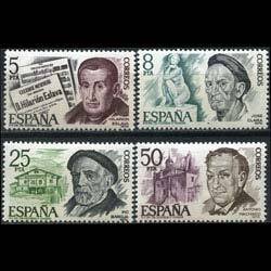 SPAIN 1978 - Scott# 2083-6 Famous Persons Set of 4 NH | Europe - Spain ...