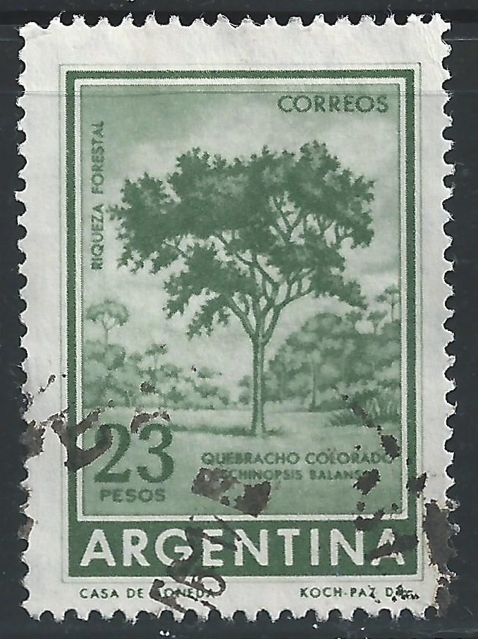 Argentina #701 23p Red Quebracho Tree | Central & South America ...