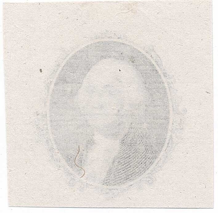 1880 George Washington portrait engraving on india, Marcus Baldwin ...