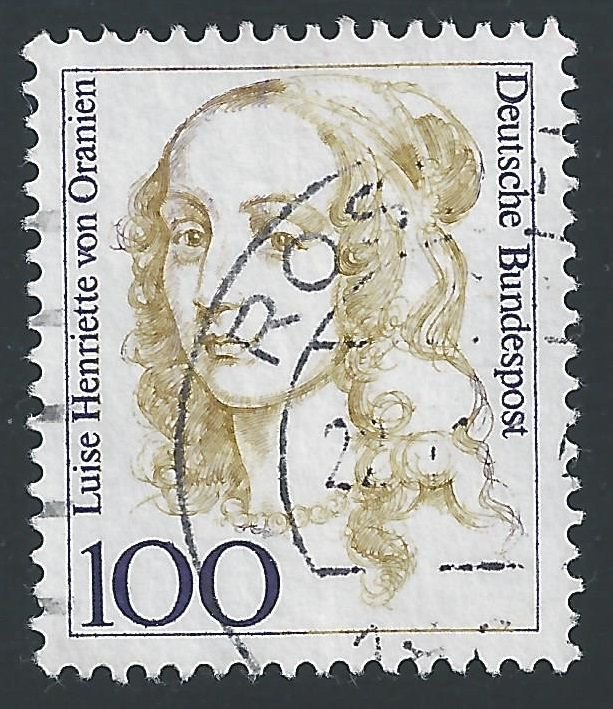 Germany #1725 100pf Famous Women - Louise Henriette of Orange | Europe ...