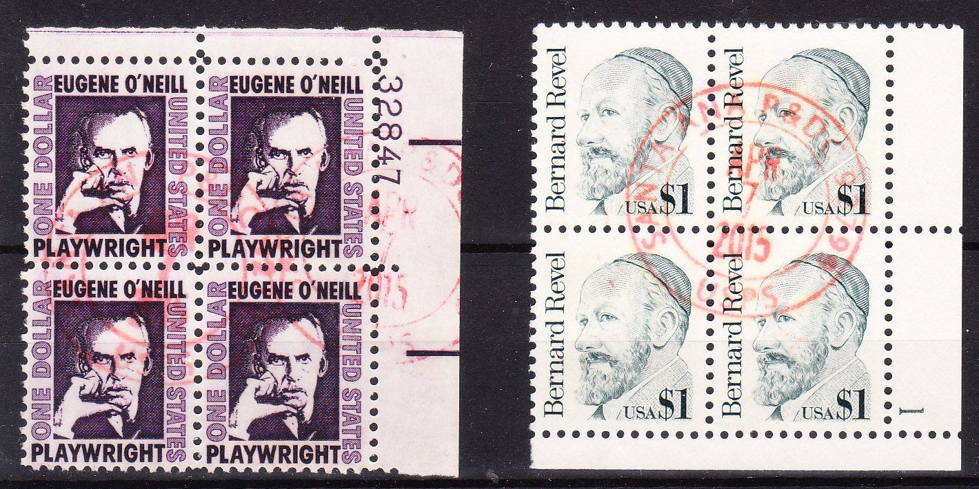 MOstamps - US $1 Used Plate Blocks (2 plate blocks) - Lot # HS-G564 ...