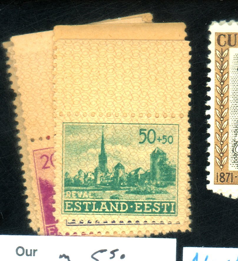 Estonia #Nb1-6 Mint FVF OG NH Cat $10 | Europe - Estonia, Occupation ...