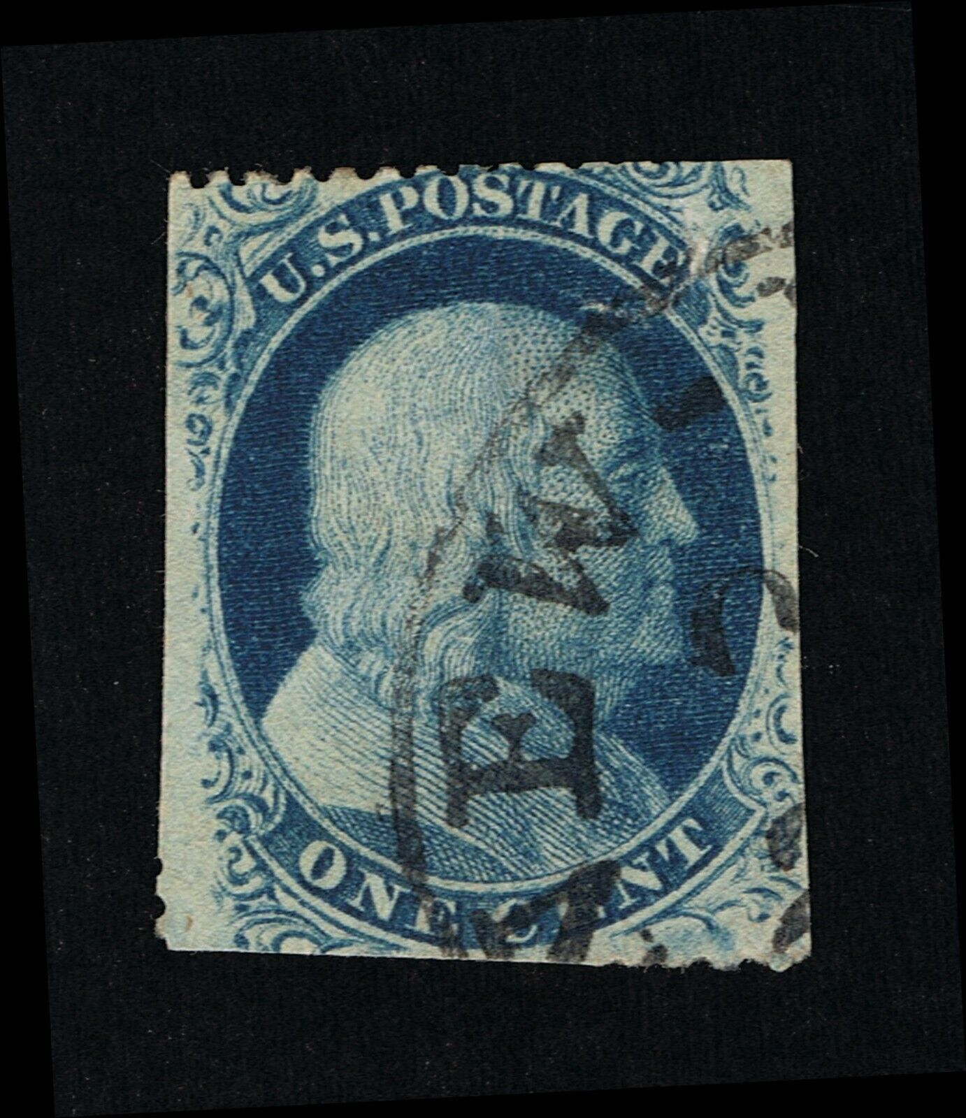 Exceptional Genuine Scott #24 Vf-Xf Used 1857 Type-V Relief-A APS Cert ...