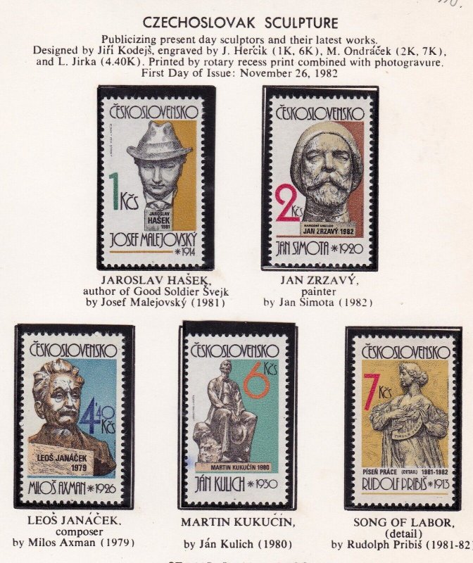 Czechoslovakia stamps #2432 - 2435, MNH OG, complete set, CV $3.25 ...