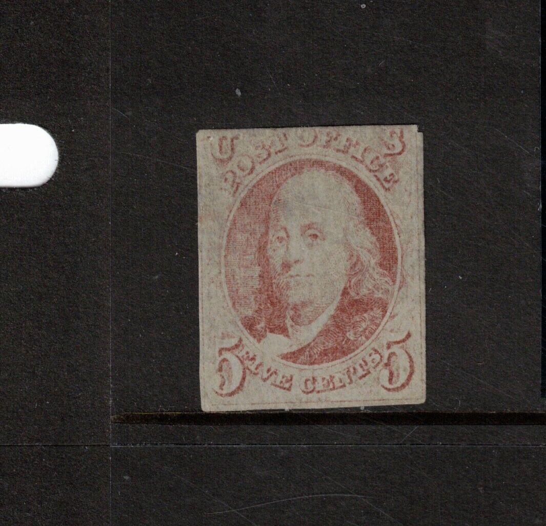 USA #1c Used Fine Red Orange shade That Appears Mint **With Certificate ...