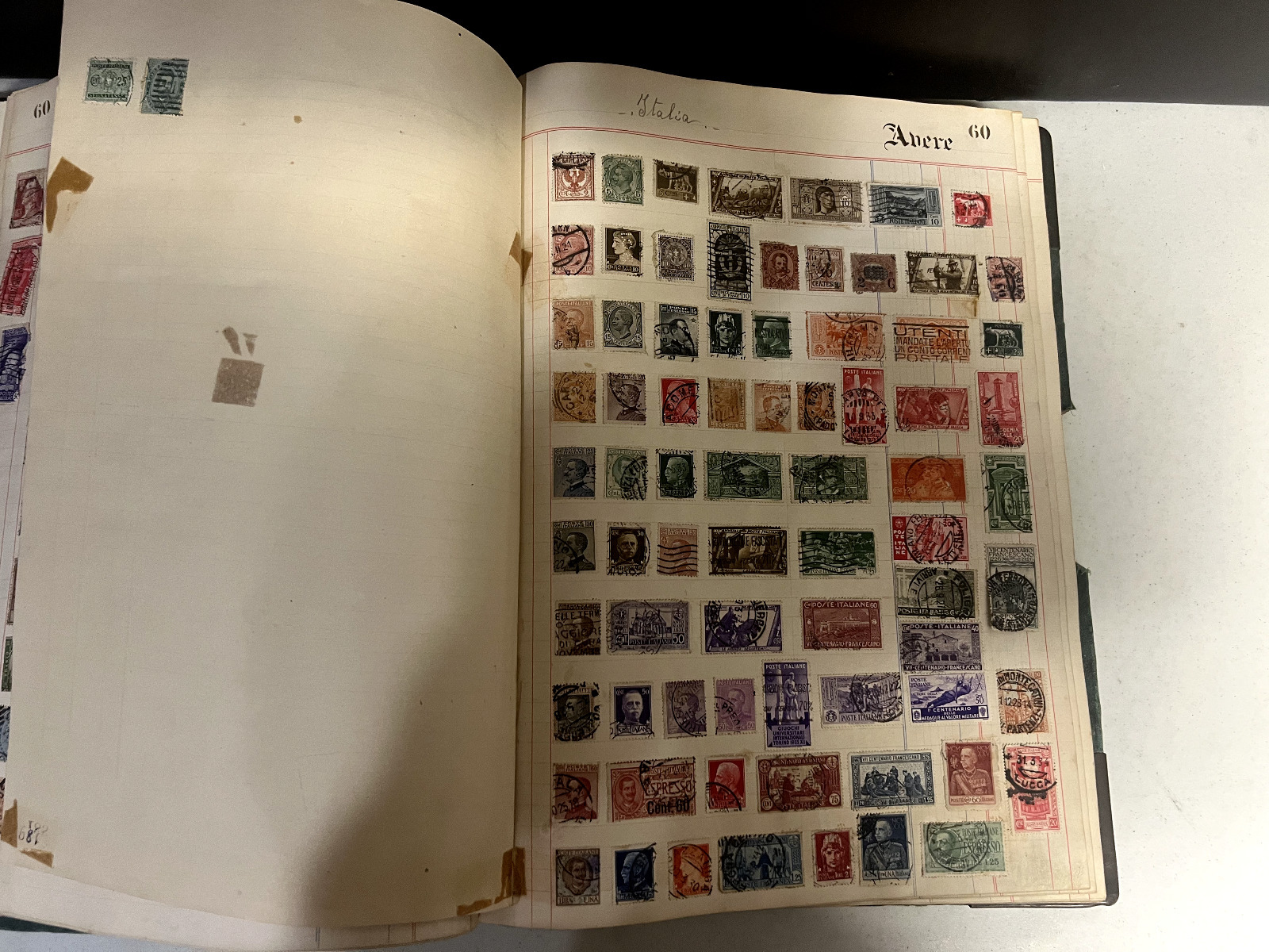 Worldwide Old Time Stamp Collection in Mastro Ledger Book, 120 Pages ...