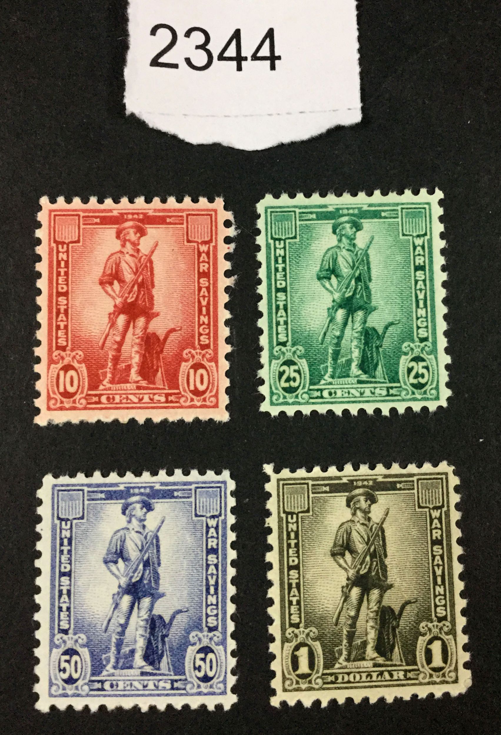 US Stamps #Ws7-Ws10 Mint OG H LOT #2344 | United States, Back of Book ...