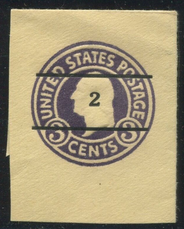 U476 Surcharged Full Corner Cut Square with APEX Cert BZ1493 | United ...