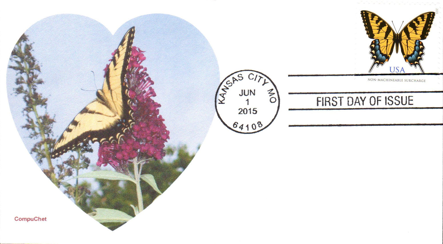 #4999 Eastern Tiger Swallowtail Butterfly CompuChet FDC | United States ...