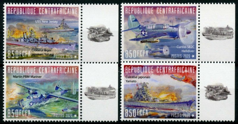 Central African Rep Military Stamps 2020 MNH WWII WW2 Battle of Okinawa ...