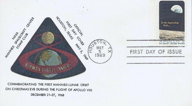 1371 8c APOLLO 8 - NASA Manned Spacecraft Center Stamp Club | United ...