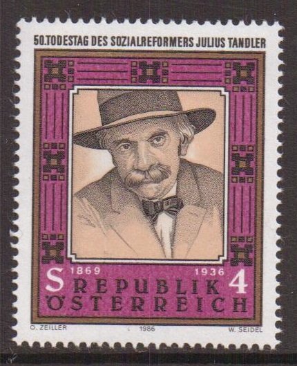 Austria #1358 MNH 1986 Tandler social reformer | Europe - Austria ...