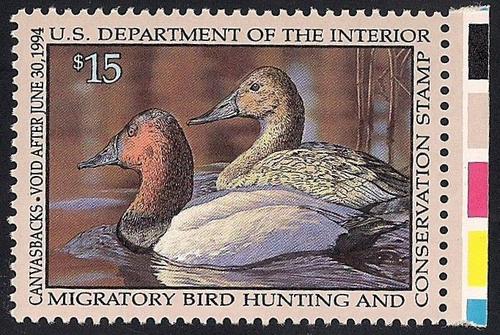 RW 60 $15 1993 Canvasbacks WA Mint NH OG EGRADED XF 91 XXF | United ...