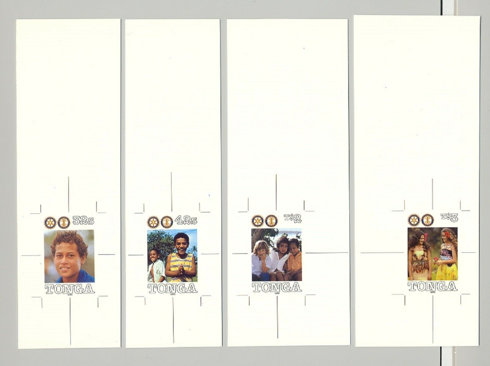 Tonga #764-767 Rotary 4v Chromalin Proofs | Australia & Oceania - Tonga ...