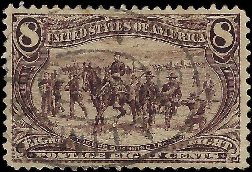 VEGAS - 1898 8c Trans-Miss - Sc# 289 - Light Crease Lower Right Corner ...