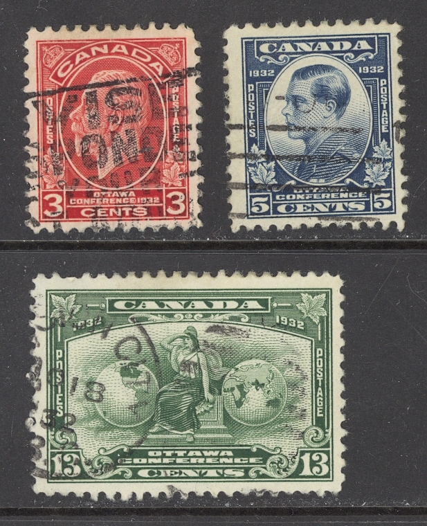 Canada Sc# 192-194 Used (a) 1932 3c-13c King George V | Canada, General ...