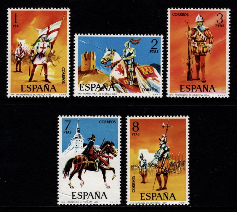 Spain 1973 Spanish Military Uniforms, 1st series, Set [Mint] | Europe ...