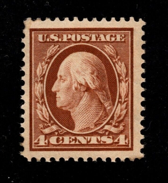 OAS-CNY 11414 334 – 1908 4c Washington, orange brown, DLWK MNH $100 ...