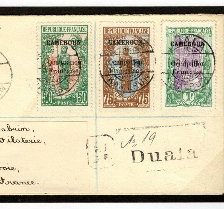 France Colonies CAMEROUN *Occupation Francaise* Overprint (WW1) Cover ...