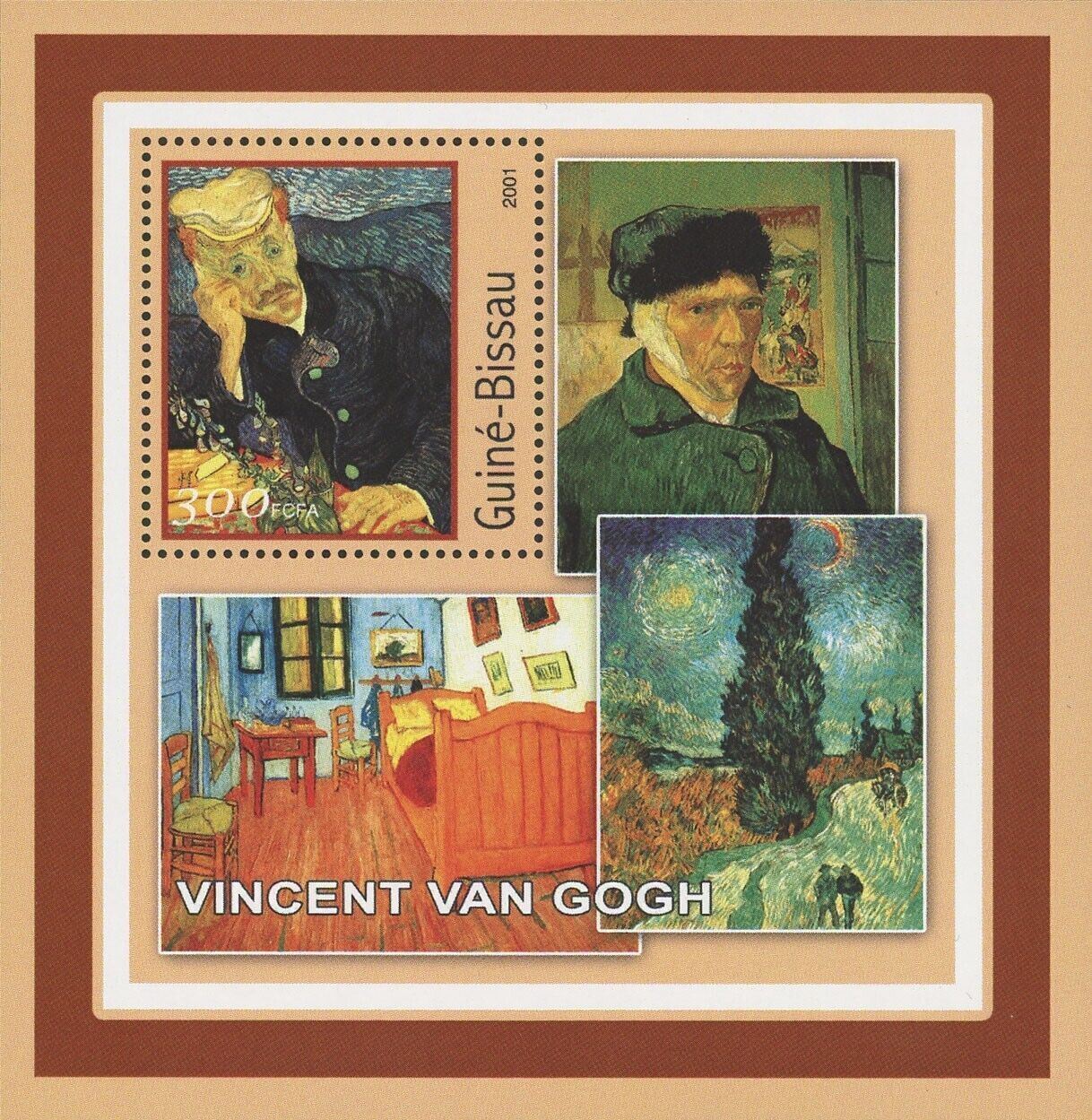 Vincent Van Gogh Famous Painter Art Souvenir Sheet MNH Fresh ...