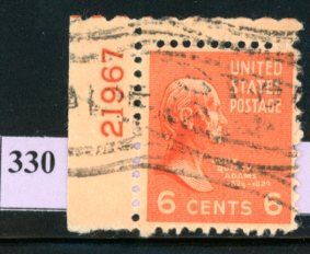 PKStamps - USA - 811 - Used - Plate Number Single #22-330 | United ...