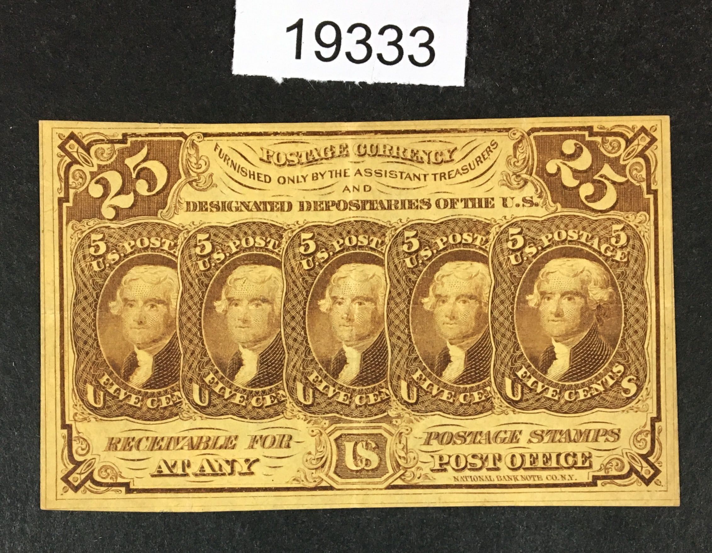 US Stamps # PC7 Postal Currency Imperf $150 LOT #19333 | United States ...