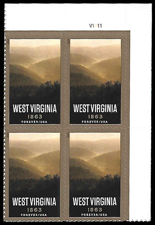 PCBstamps US #4790 PB $1.84(4x{46c})W. Virginia Statehood, MNH, (PB-2b ...