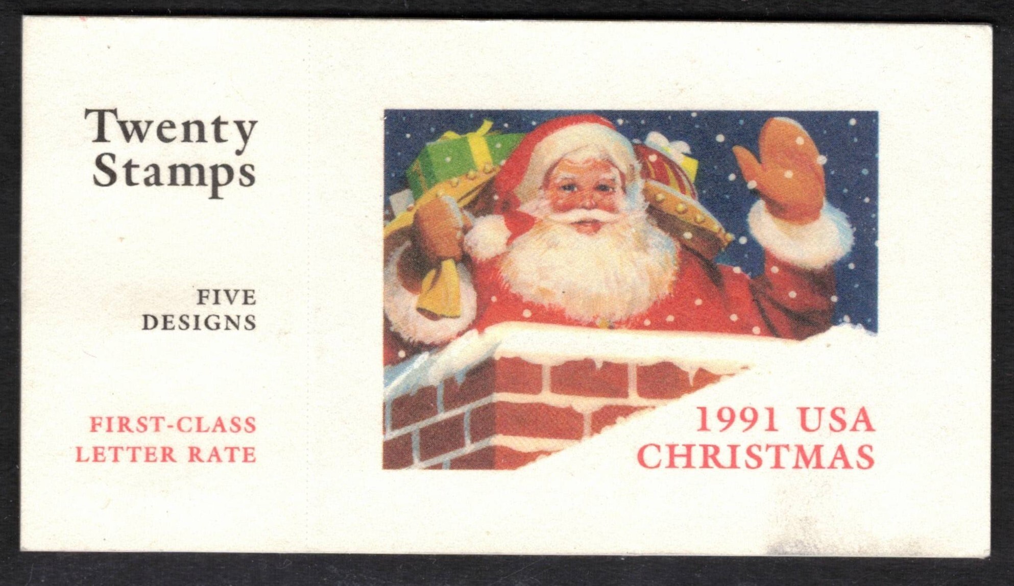 US 1991 ($5.80) Santa Claus Complete Booklet; Scott BK194; MNH | United ...