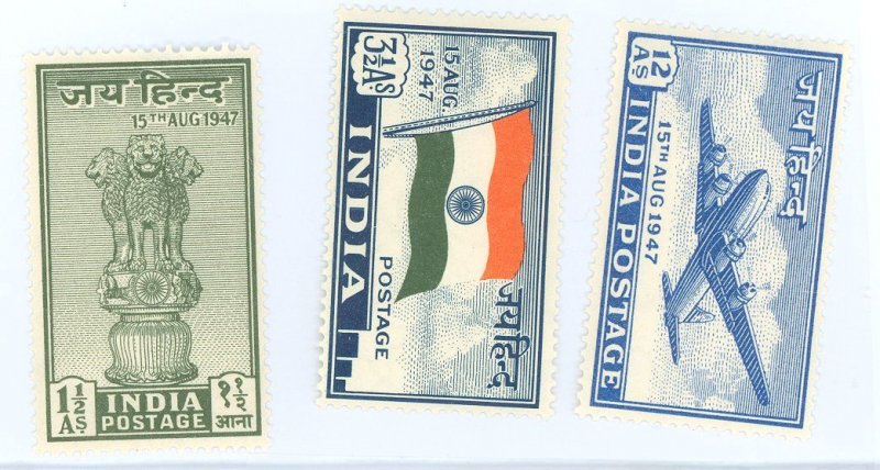 India #200-202 Mint (NH) Single (Complete Set) | Asia - India, Stamp ...