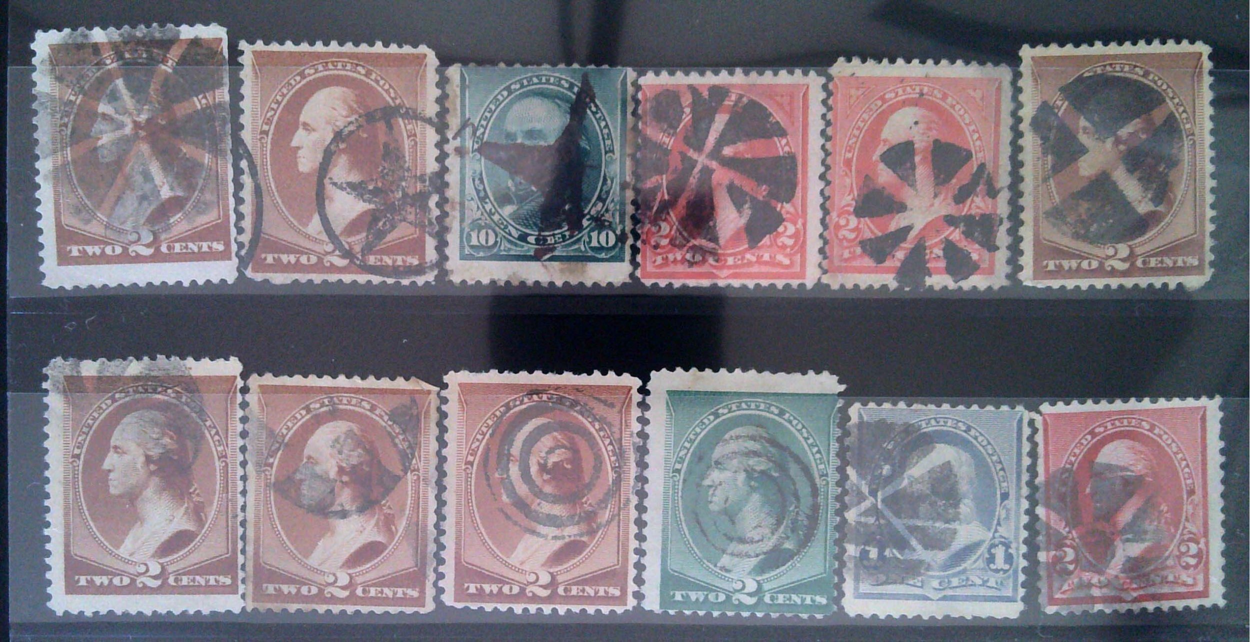 Fancy Cancels Lot | United States, General Issue Stamp / HipStamp