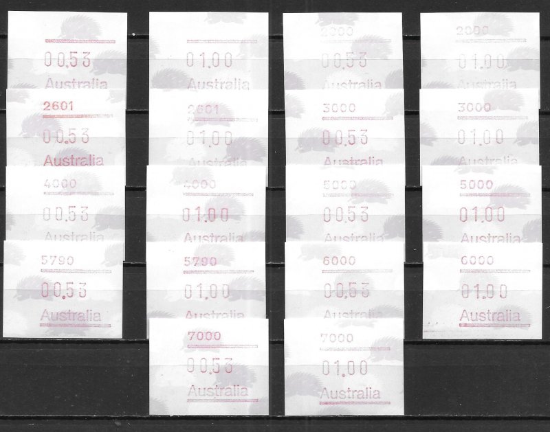 Australia Frama Label Set (z10) / HipStamp