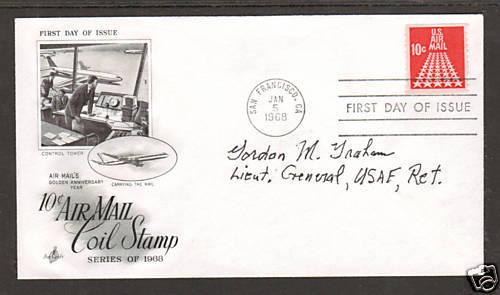 Gordon Graham, Air Force Lt. Gen., signature on 10c FDC | United States ...