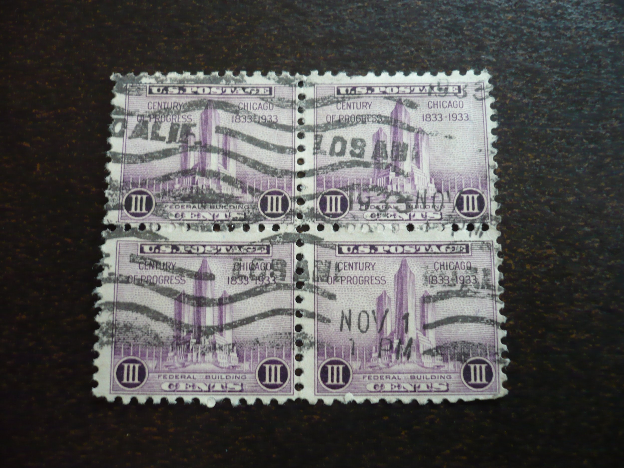 Stamps - USA - Scott# 729 - Used Block of 4 Stamps | United States ...