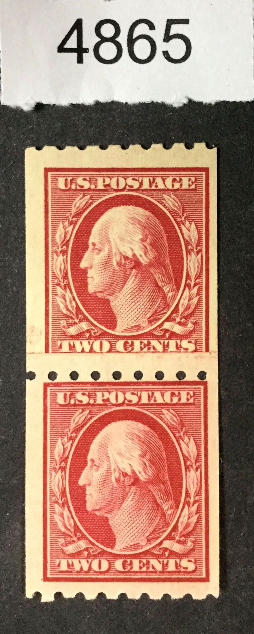 US Stamps #391 Mint OG H/NH Paste-Up Pair LOT #4865 | United States ...
