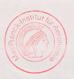 Meter cover Germany 1987 Max Planck - Aeronomy | Europe - Germany ...
