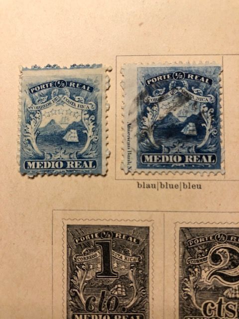 Costa Rica - Pages w/stamps from a 1915 Shaubeks Album | Canada ...