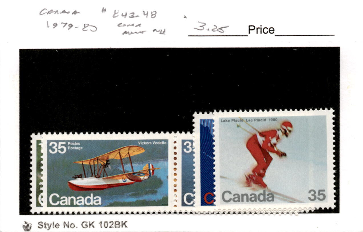 Canada, Postage Stamp, #843-848 Airplanes Mint NH, 1979 (AE) | Canada ...