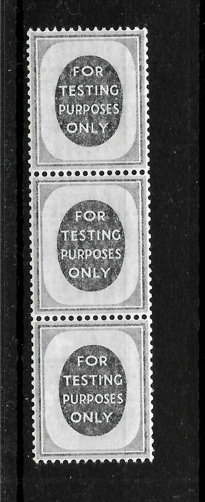 GB QEII Dummy Coil Training Stamps 'poached egg' Multi Crown, Strip ...