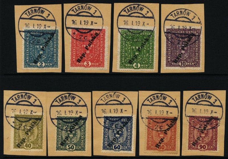 Poland used Tarnow local issue "Rzp.Polska" o/p Jan 16, 1919 cancel ...