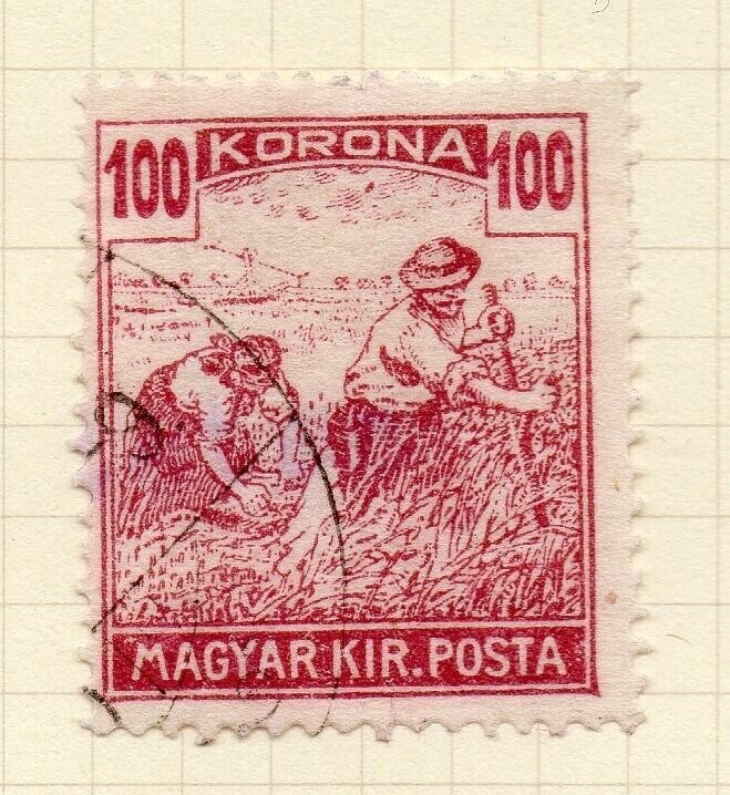 Hungary 1920-24 Magyar Kir Posta Early Issue Fine Used 100Kr. NW-90441 ...
