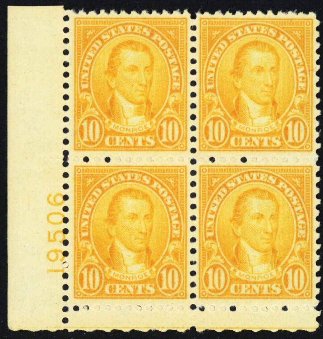 642, Mint XF NH 10¢ Plate Block ** Stuart Katz | United States, General ...