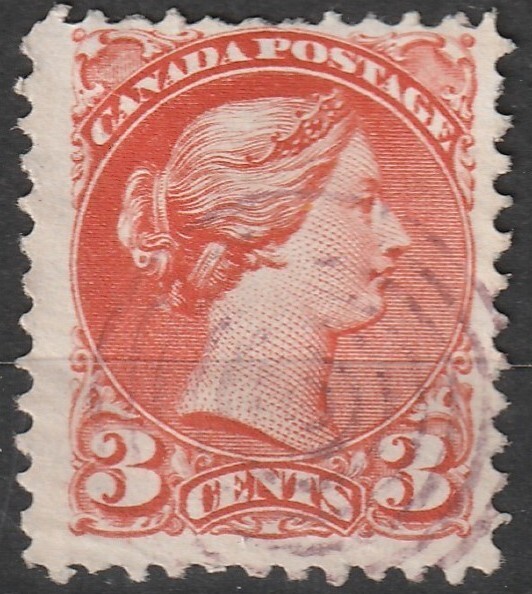Canada #37 Perfed 12 x 12 Small Queen, F-VF (18) | Canada, General ...
