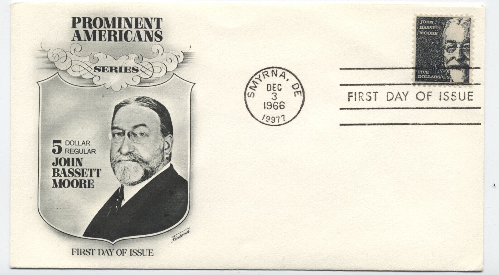 1966 $5 Moore fleetwood cachet first day cover #1295 [y9800] | United ...